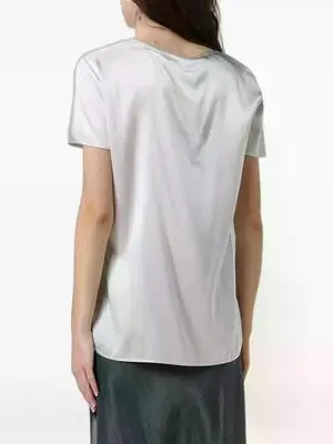 Max Mara Short-sleeve Satin T-shirt