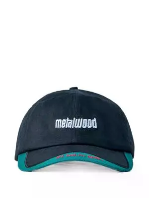 METALWOOD STUDIO Logo-embroidered Contrast-trim Cap - Black
