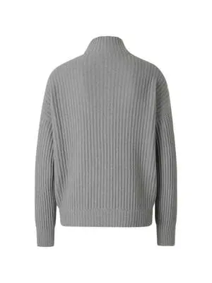 Peserico Ribbed-knit Zip-up Cardigan