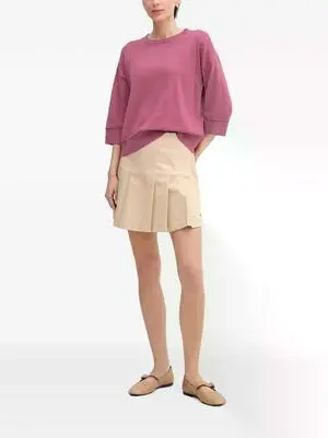 BENETTON Ribbed-trim Three-quarter-sleeve Sweater