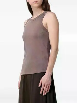 Max Mara Fine-ribbed Cotton Tank Top