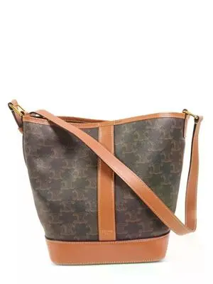 Celine Small Triomphe Bucket Bag - Brown