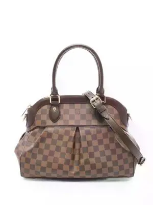 LOUIS VUITTON 2007 Trevi Pm Damier Ebene Tote Bag - Brown