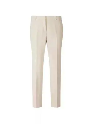 Peserico Pressed-crease Straight-leg Trousers - Neutrals