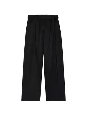 Simone Rocha Belted Pleated Trousers - Black