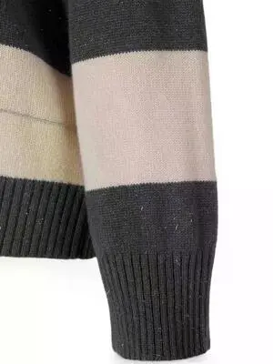Peserico Striped Glitter-detail Cardigan