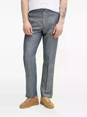 BENETTON Pressed-crease Tailored Trousers - Blue