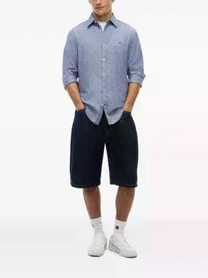 Tommy Hilfiger Logo-embroidered Button-down Shirt