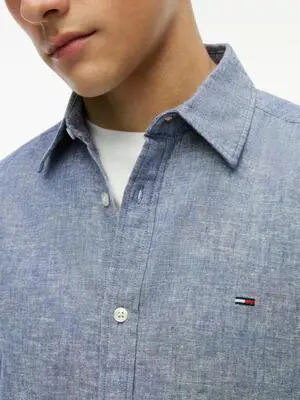 Tommy Hilfiger Logo-embroidered Button-down Shirt