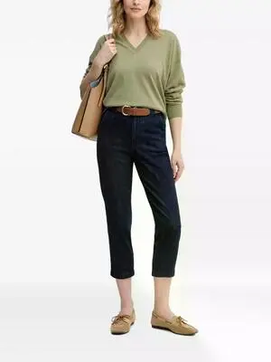BENETTON Ribbed-trim V-neck Sweater