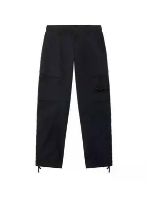 Stone Island Logo Patch Cargo Trousers - Black