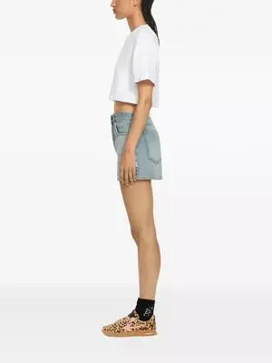 Off-White Cropped Logo T-shirt