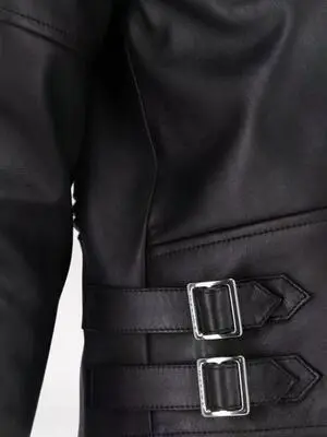 Givenchy Quilted-shoulder Leather Jacket