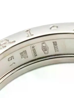 BVLGARI B Zero 1 18k White Gold Ring - Silver