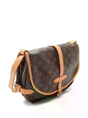 LOUIS VUITTON 2008 Saumur Cross Body Bag - Brown
