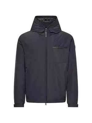 Moncler Austerin Hooded Logo-patch Jacket - Blue