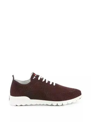 Kiton Knit Lace-up Sneakers - Brown