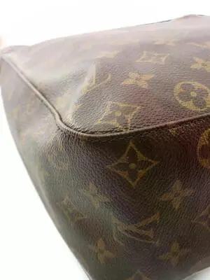 LOUIS VUITTON Monogram Canvas Looping Gm Shoulder Bag - Brown