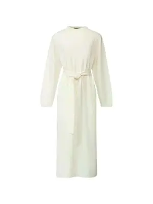 Fabiana Filippi Belted Side-slit Midi Dress - Neutrals