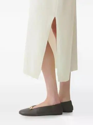 Fabiana Filippi Belted Side-slit Midi Dress - Neutrals
