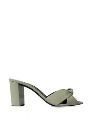 Saint Laurent Bianca Knotted Sandals - Neutrals