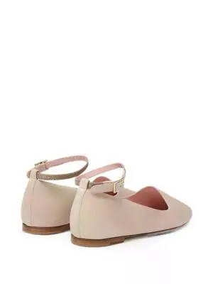Fabiana Filippi Beaded-strap Pointed-toe Ballet Flats