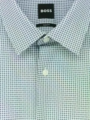 BOSS Micro-pattern Slim-fit Shirt