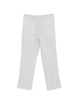 Corneliani Straight Leg Drawstring Waistband Trousers - Neutrals