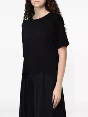 Max Mara Crew-neck Short-sleeve T-shirt - Black