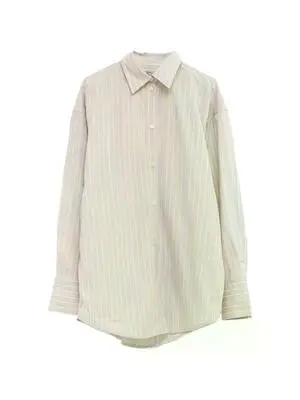 TOTEME Striped Cotton Shirt - Yellow