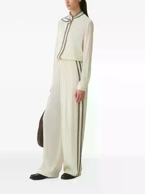 Fabiana Filippi Striped Tie-neck Blouse