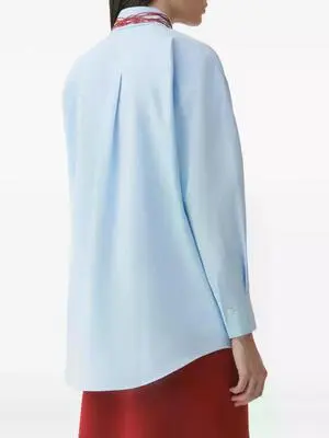 Fabiana Filippi Embellished Collar Poplin Shirt