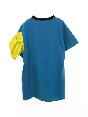 LOUIS VUITTON 2010s Color-block Short-sleeved Mini Dress - Blue