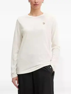 Fjallraven Logo-print Long-sleeve T-shirt - White