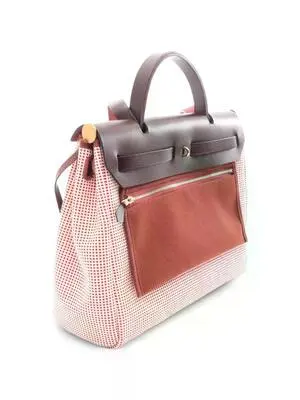 Hermès Herbag Zip Tote Bag - White