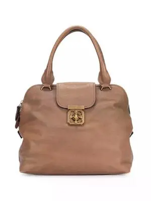 Chloé Elsie Turn-lock Tote Bag - Neutrals