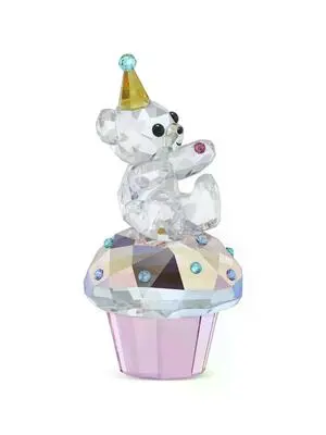 SWAROVSKI Kris Bear Cupcake Figurine - White