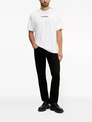 BENETTON Logo Patch Straight Leg Jeans