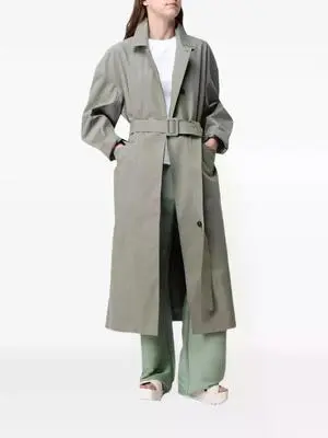Max Mara Belted Single-breasted Trench Coat - Grey