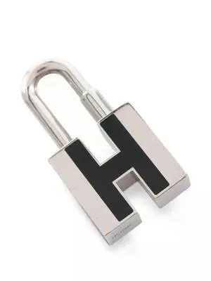 Hermès H Motif Bag Charm - Silver