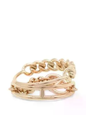 Hermès Chaîne D'ancre Diamond Ring - Gold