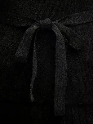 BENETTON Belted Balloon-sleeve Sweater