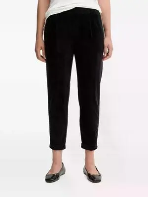 BENETTON Corduroy Pleated Trousers - Black