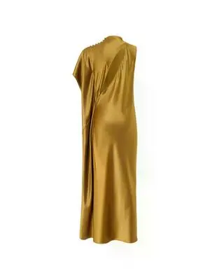 Pinko Draped Cutout-detail Dress - Green