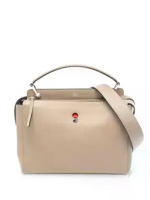 Fendi Dotcom Leather Tote Bag - Neutrals
