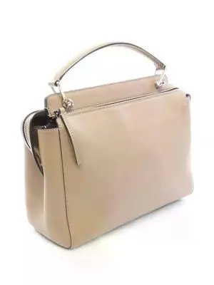 Fendi Dotcom Leather Tote Bag - Neutrals