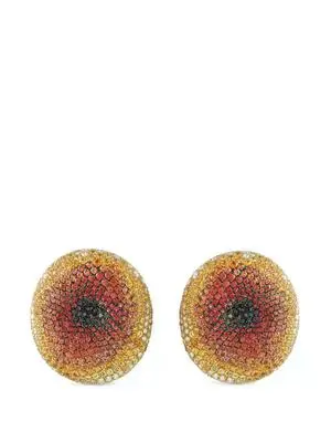 PALMIERO Sapphire And Diamond Clip-on Earrings - Gold