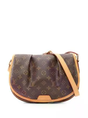 LOUIS VUITTON 2011 Menilmontant Pm Monogram Shoulder Bag - Brown