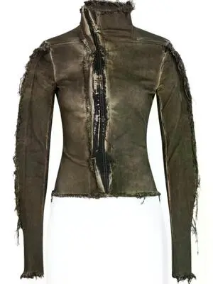 Rick Owens Frayed Edge Denim Jacket