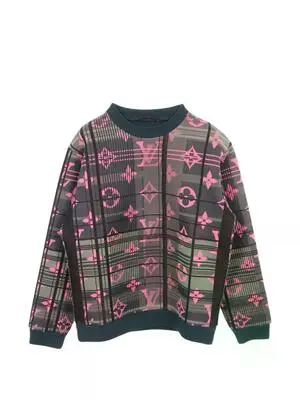 LOUIS VUITTON Monogram Jacquard Sweatshirt - Green
